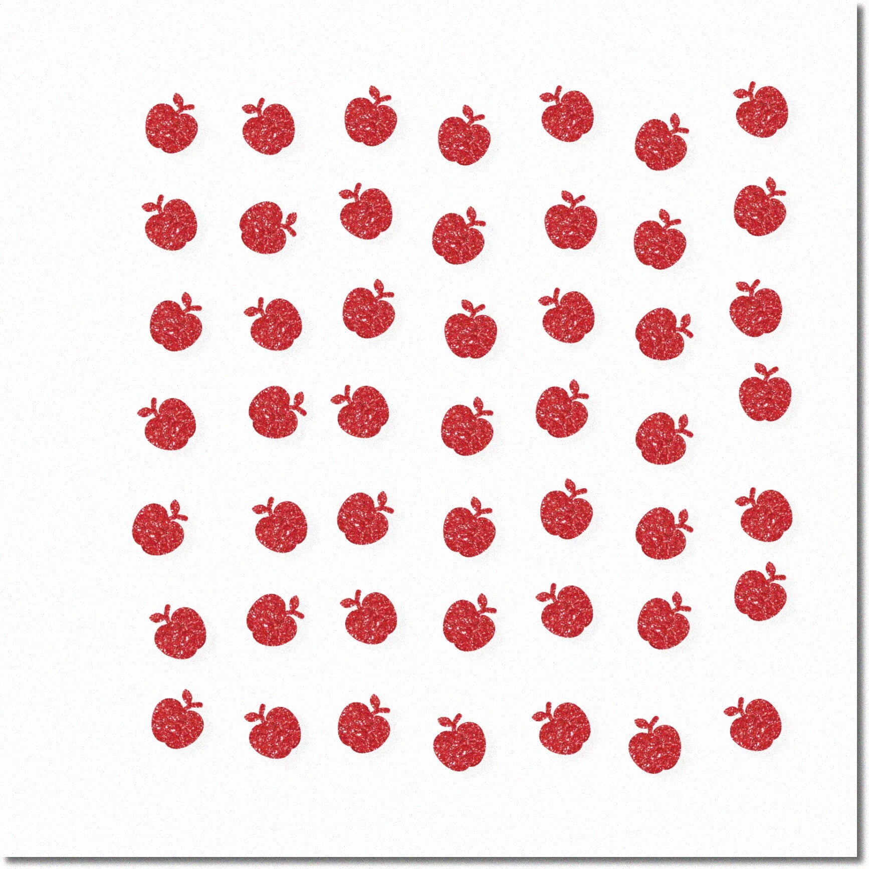 Applelicious Party Pack: 100 Red Glitter Apple Confetti for Fruit ...