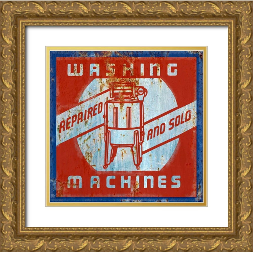 Appleman, Sam 12x12 Gold Ornate Wood Framed with Double Matting Museum ...