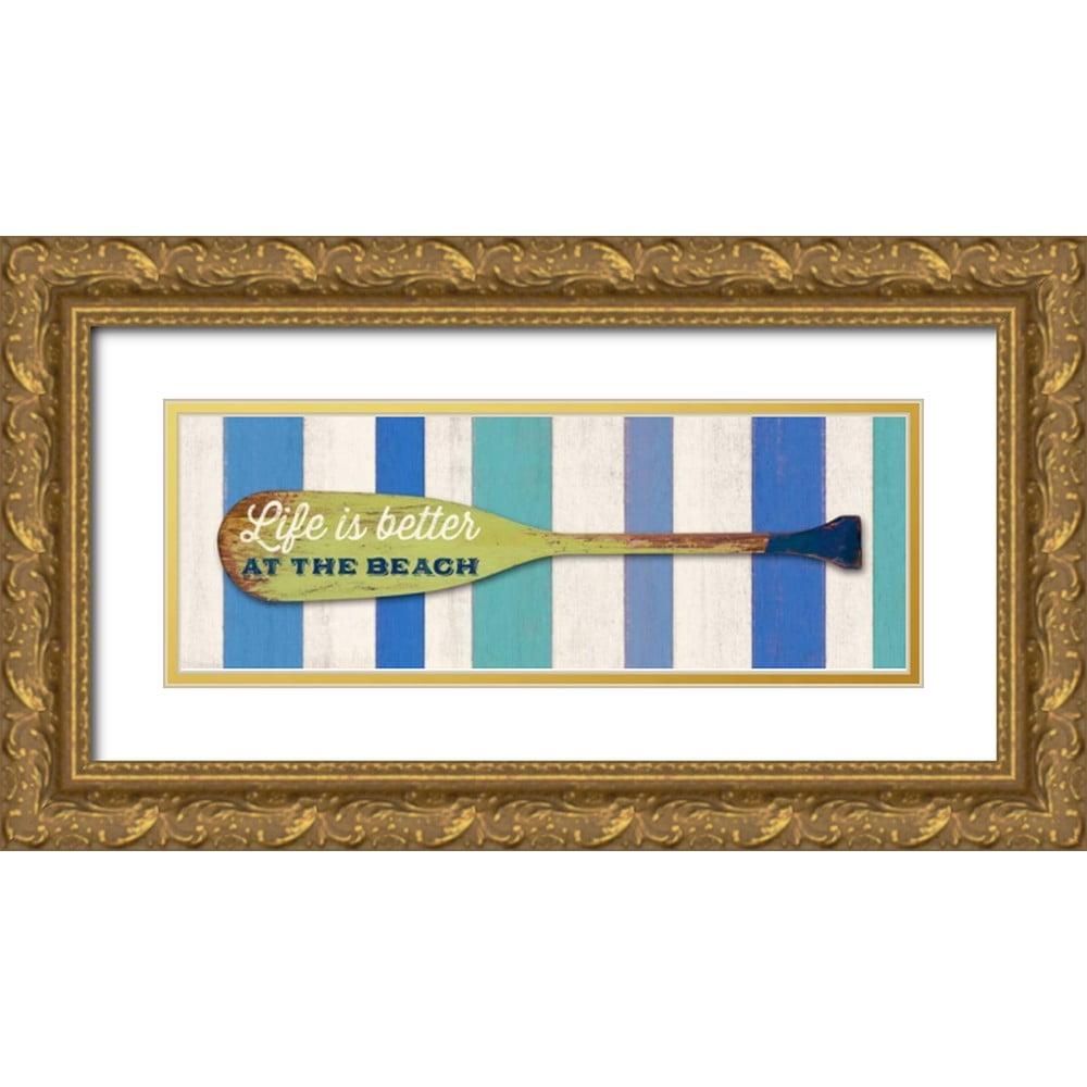 Appleman, Sam 24x11 Gold Ornate Wood Framed with Double Matting Museum ...