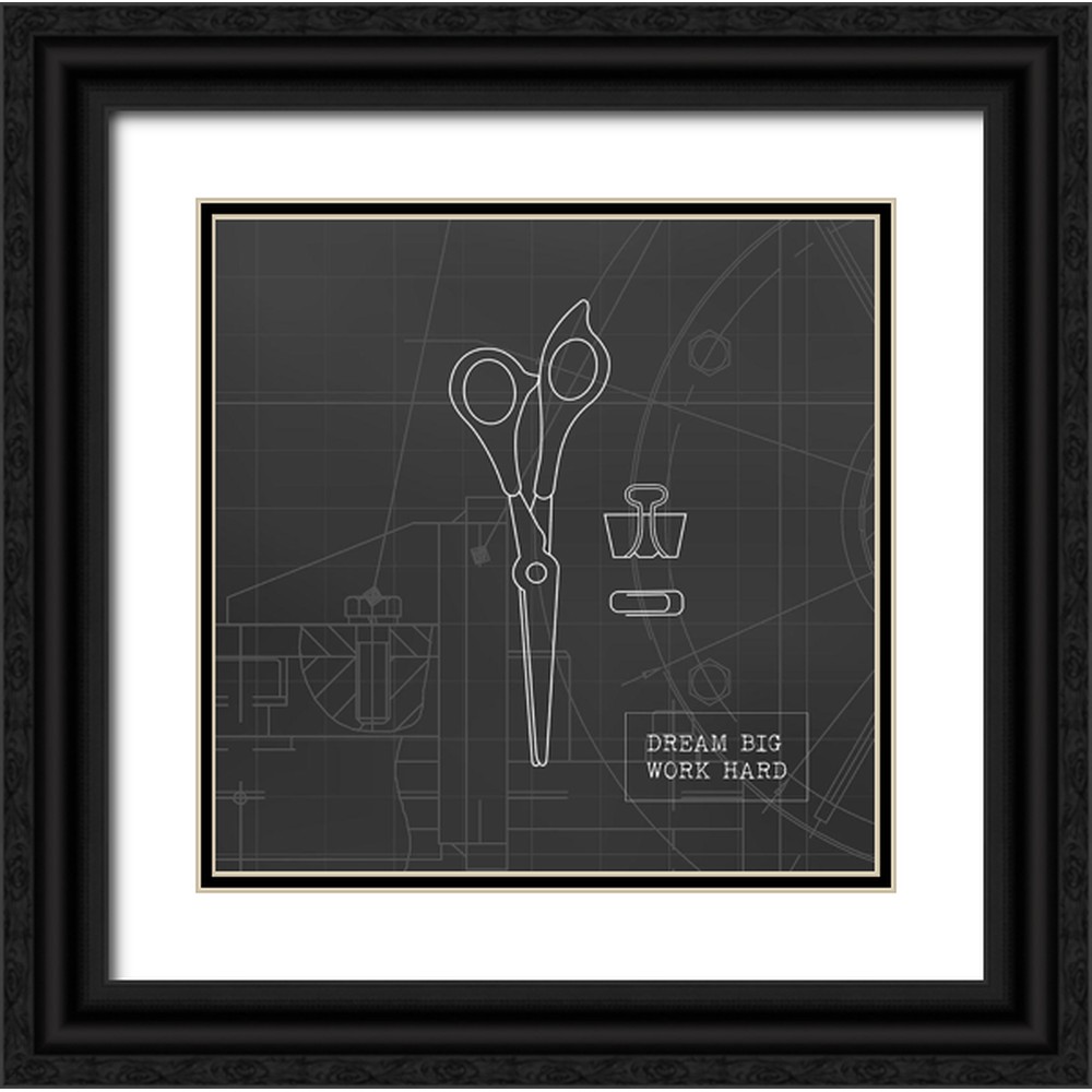 Appleman, Sam 26x26 Black Ornate Wood Framed with Double Matting Museum ...