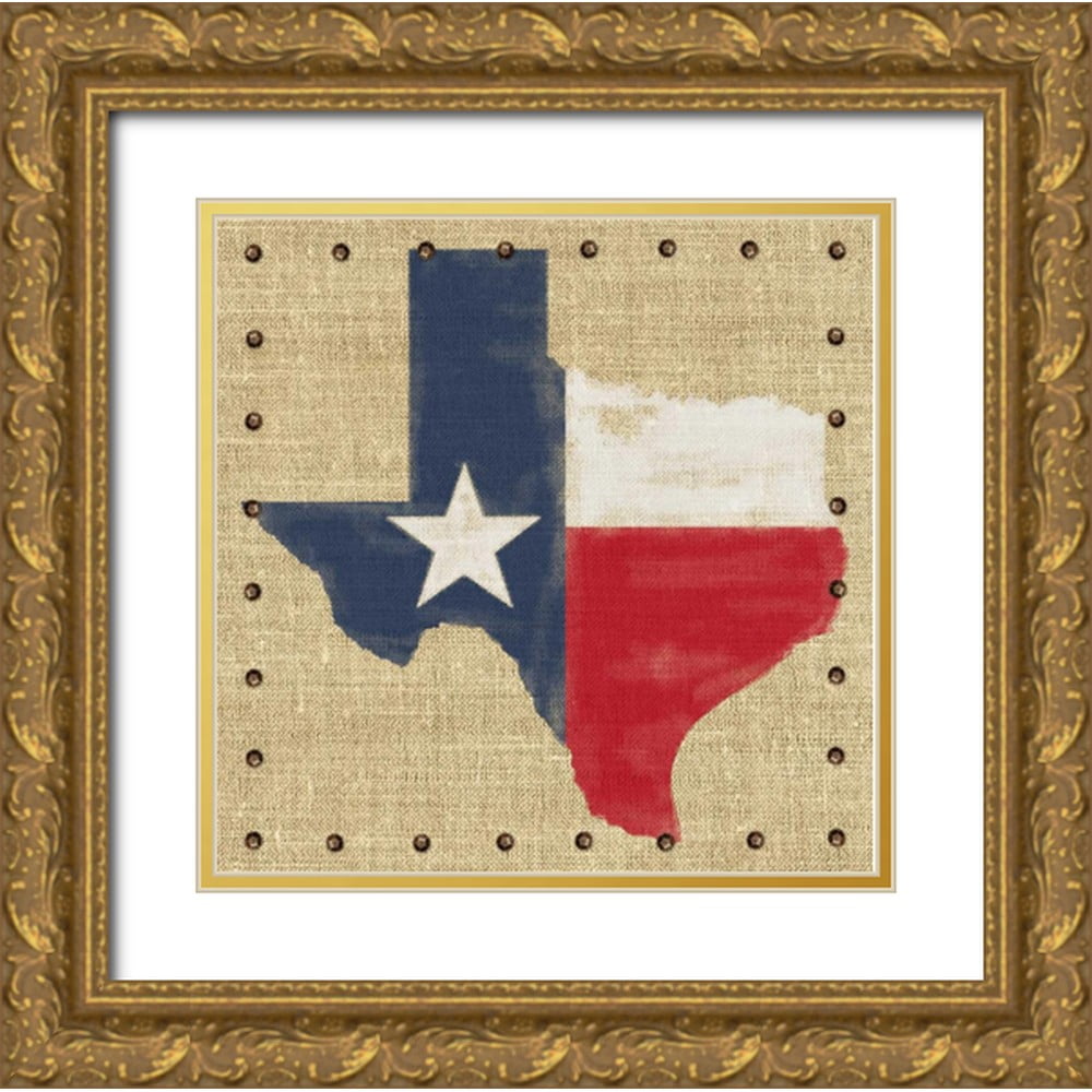 Appleman, Sam 26x26 Gold Ornate Wood Framed with Double Matting Museum Art Print Titled - Lone ...