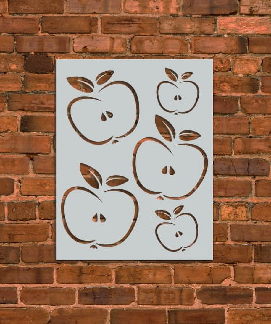 Apples Fruit Stencil - Walmart.com