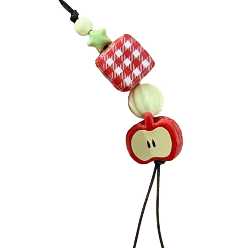 Apples Keychain 3D Fruit Star Keyring Fashionable Accessory for Bags ...