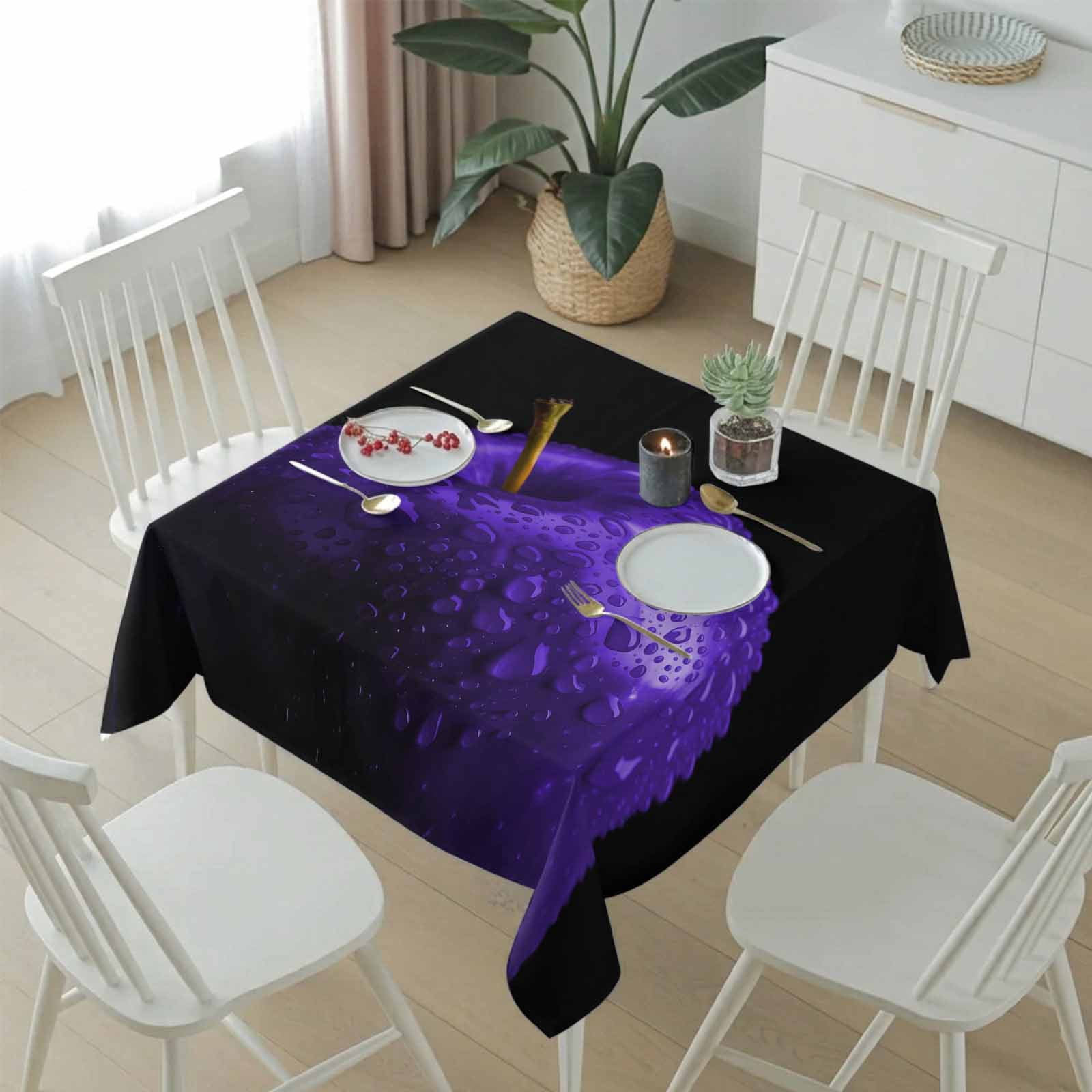 Apples Water Drop Still Life Table Cloth 54x54in, Waterproof Square ...