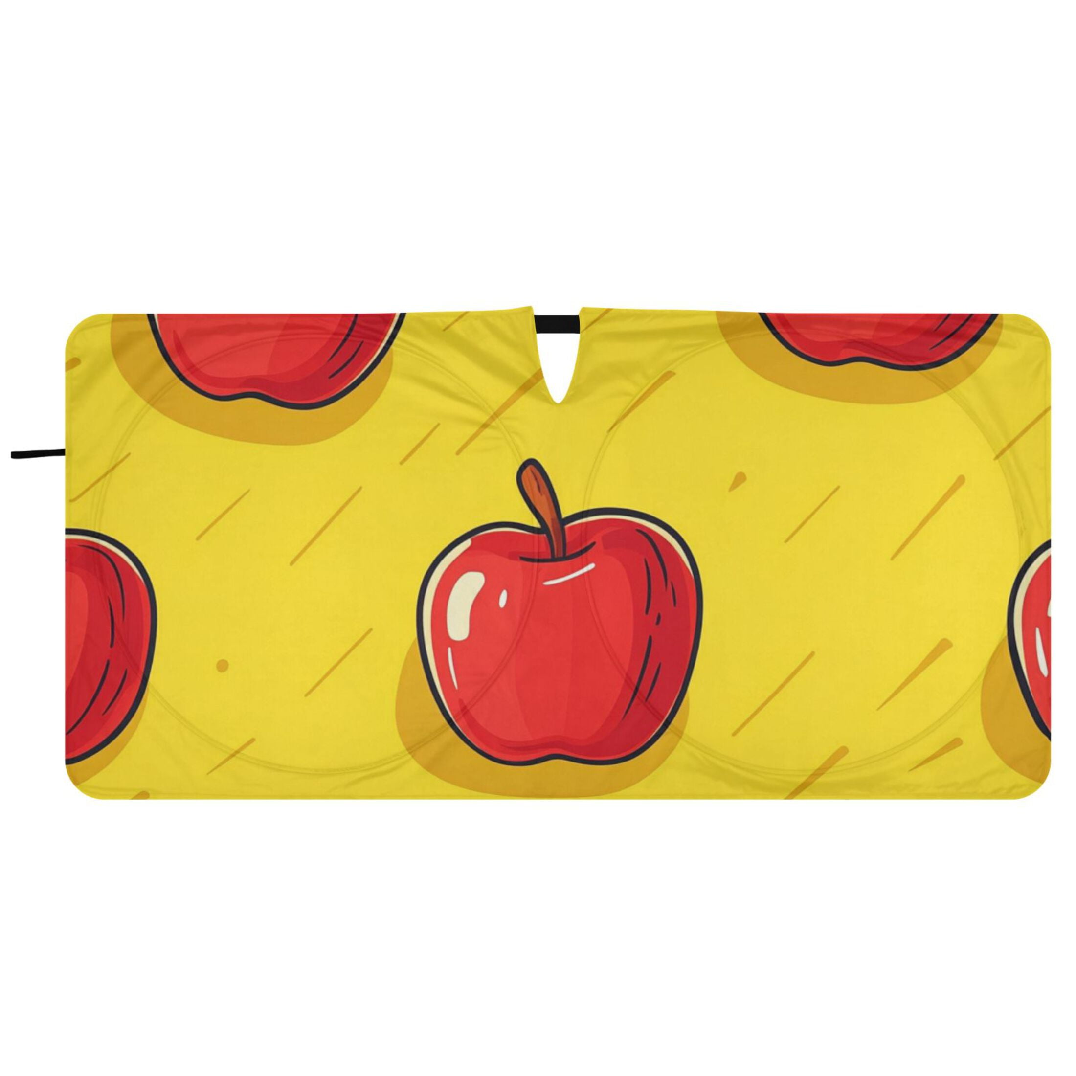 Apples in Yellow Car Windshield Sun Shade Foldable Front Window Shades ...