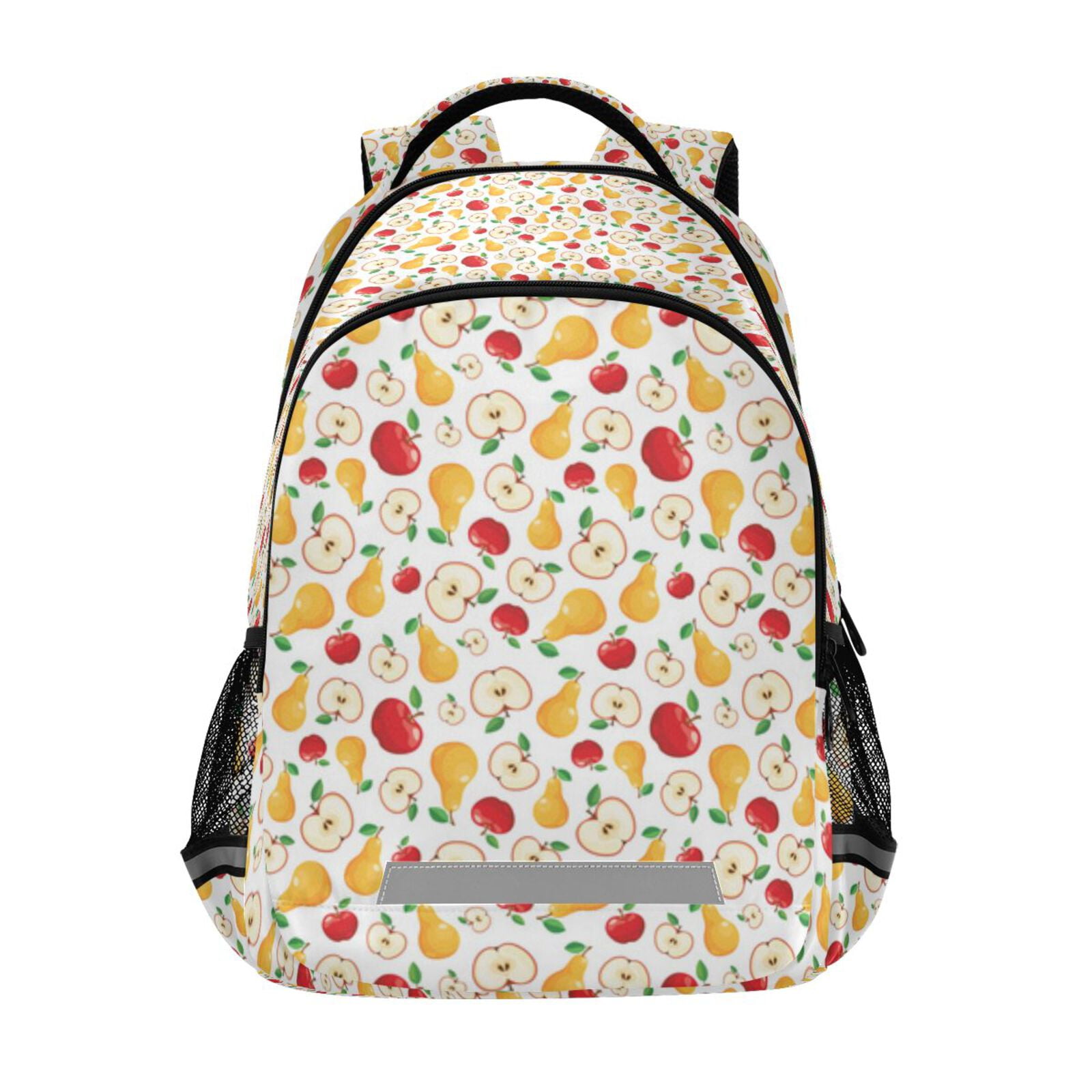 Apples pears fruit pattern background Backpacks with Safety Reflective ...