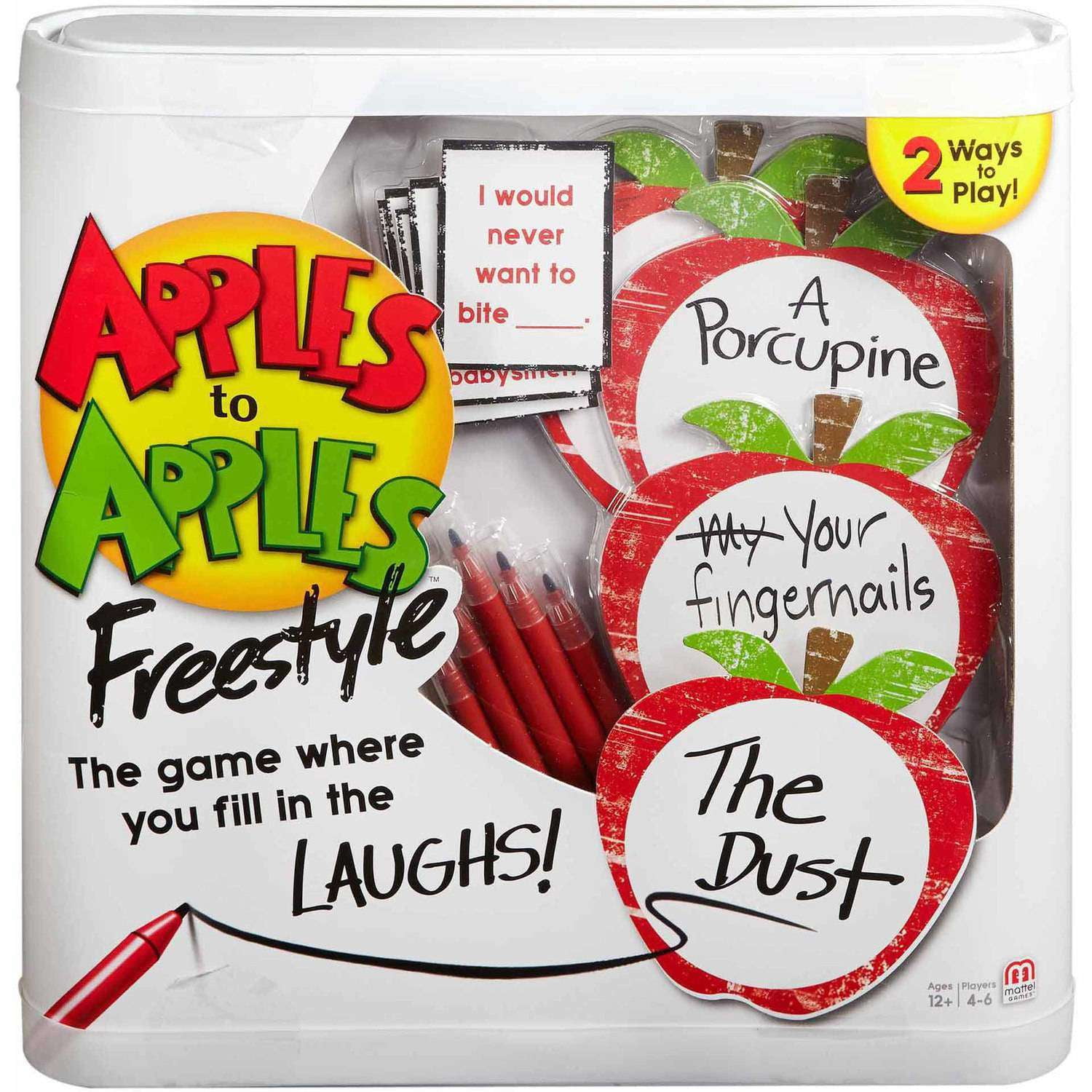 Apples to apples Freestyle Card Game for 4-6 Players Ages 12Y ...
