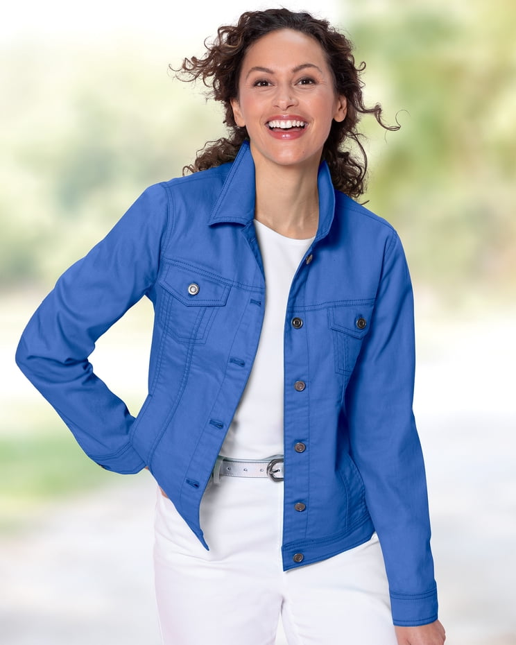 Appleseeds Womens Dreamflex Colored Jean Jacket - Walmart.com