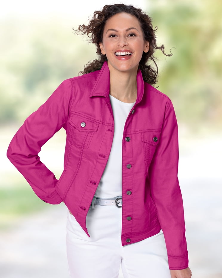 Appleseeds Womens Dreamflex Colored Jean Jacket - Walmart.com