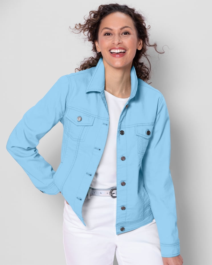 Appleseeds Womens Dreamflex Colored Jean Jacket - Walmart.com
