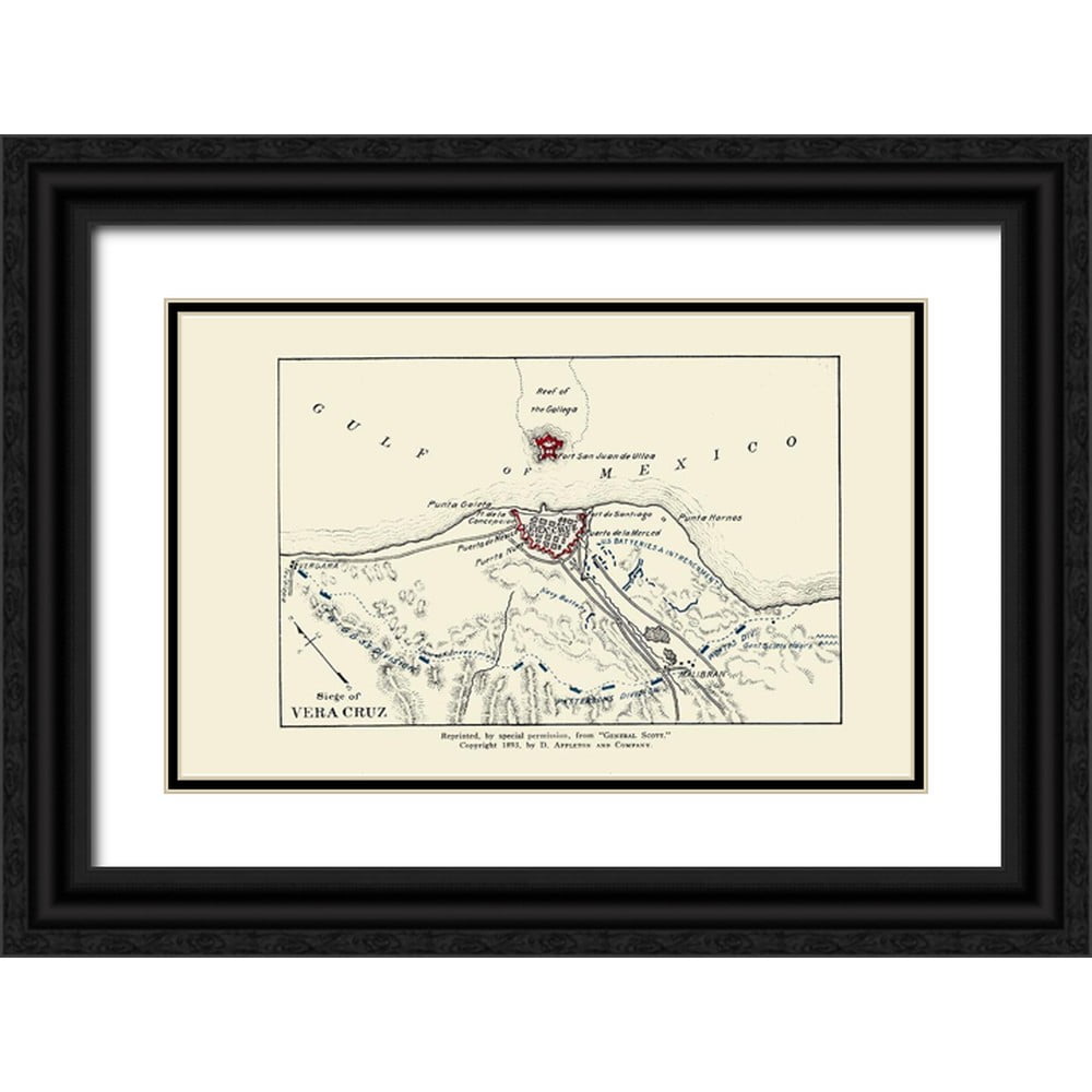 Appleton 18x13 Black Ornate Wood Framed with Double Matting Museum Art ...