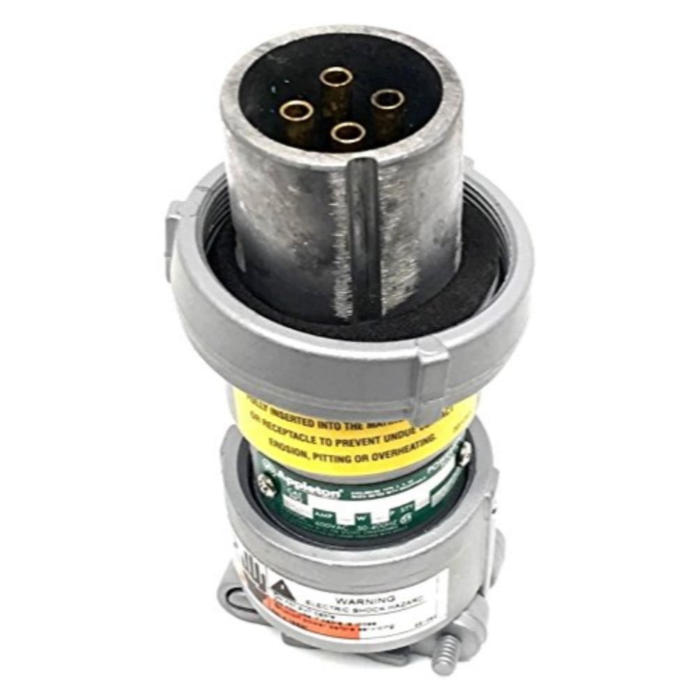 Appleton ACP3044BC Clamping Ring Plug, 30 Amp, 4-Pole, 4-Wire - Walmart.com