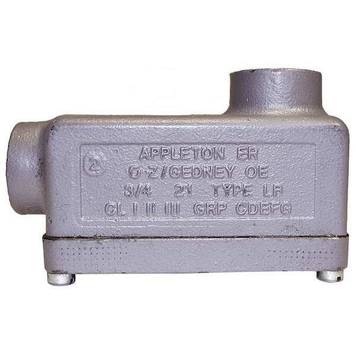 Appleton Electric Conduit Outlet Body,Iron,Trd Sz 3/4in ERLB75 ...