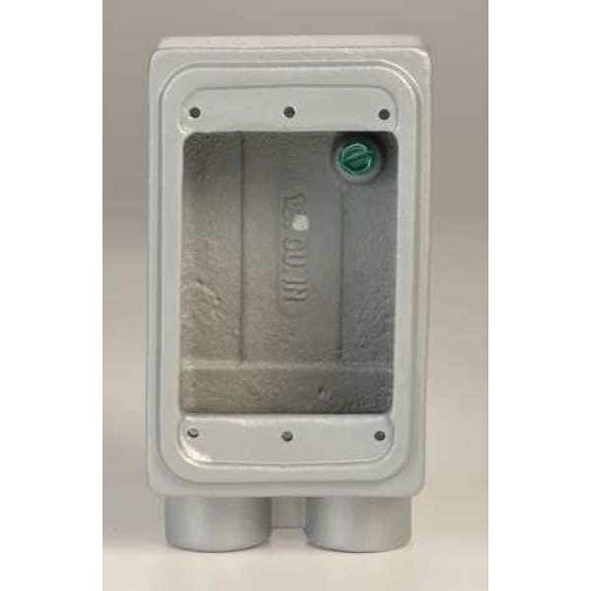Appleton Electric Weatherproof Box,1Gang,1 Hub,25cu. in FDS-1-100 ...