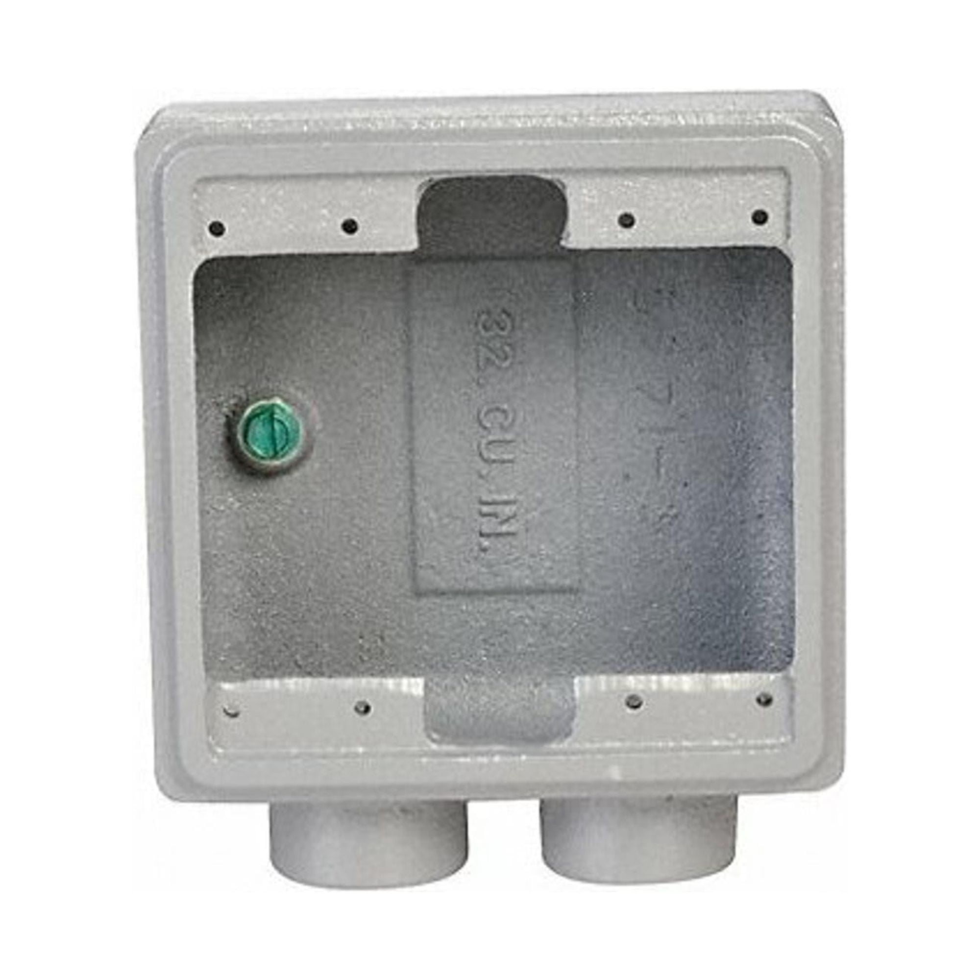 Appleton Electric Weatherproof Box,2Gang,3/4 Hub,45cu. in FDS-2-75 ...