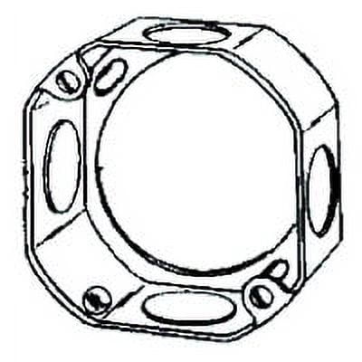 Appleton O-Z/G 3OE-1/2, Octagon Box Extension Ring, 3-1/4""Oct Box Ext ...