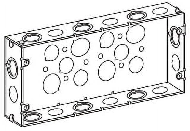 Appleton O-Z/G 4G5075S, Multi-Gang Electrical Switch Box, 4 Gang Sw Box ...