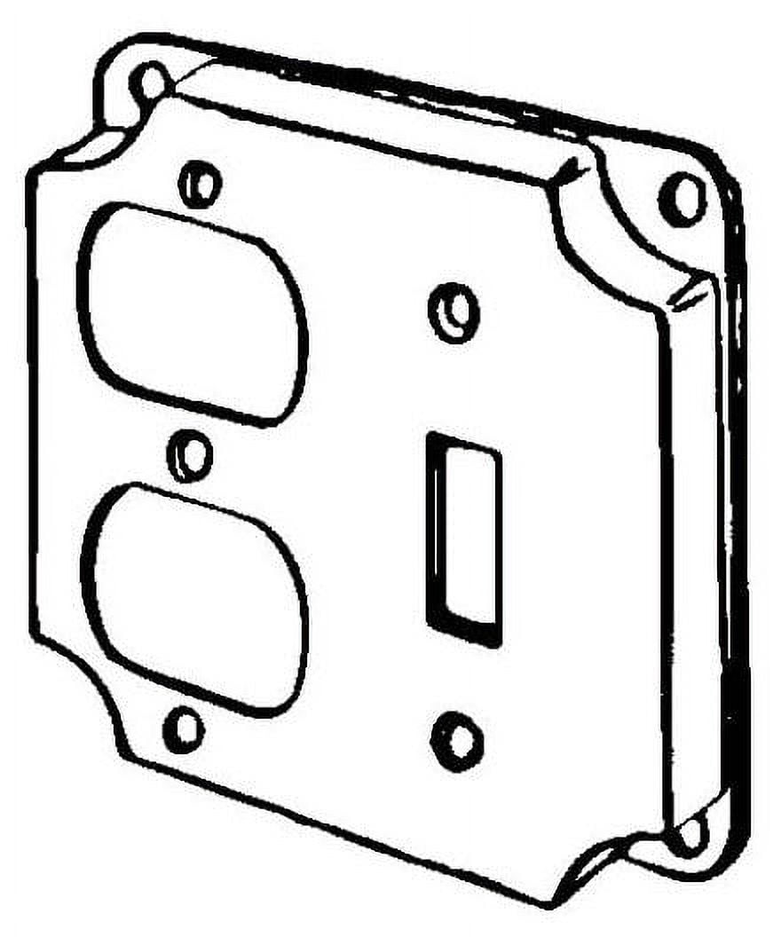 Appleton O-Z/G 8375N, 4 Inch Pre-Galvanized Steel Electrical Outlet Box ...
