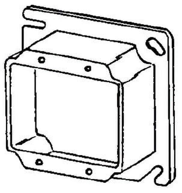 Appleton O-Z/G 8469B, Electrical Square Outlet Box Mud Ring, 2 Device ...