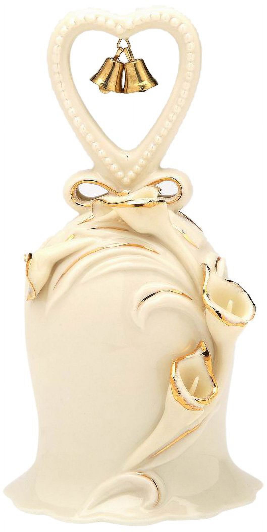 Appletree Design 25th Anniversary Ivory Calla Lilies Bell, 5-Inch Tall ...