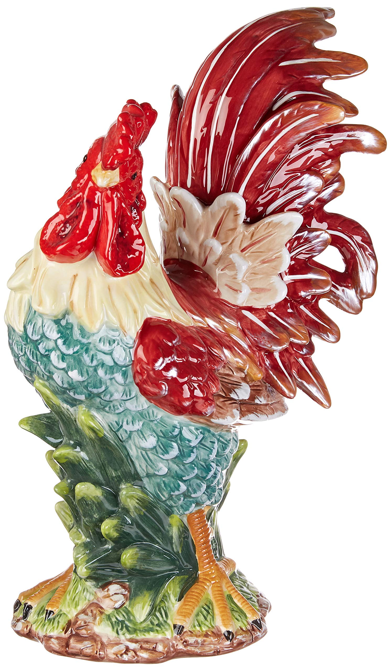 Appletree Design A Day in the Country Rooster Figurine, 15-3/4-Inch ...