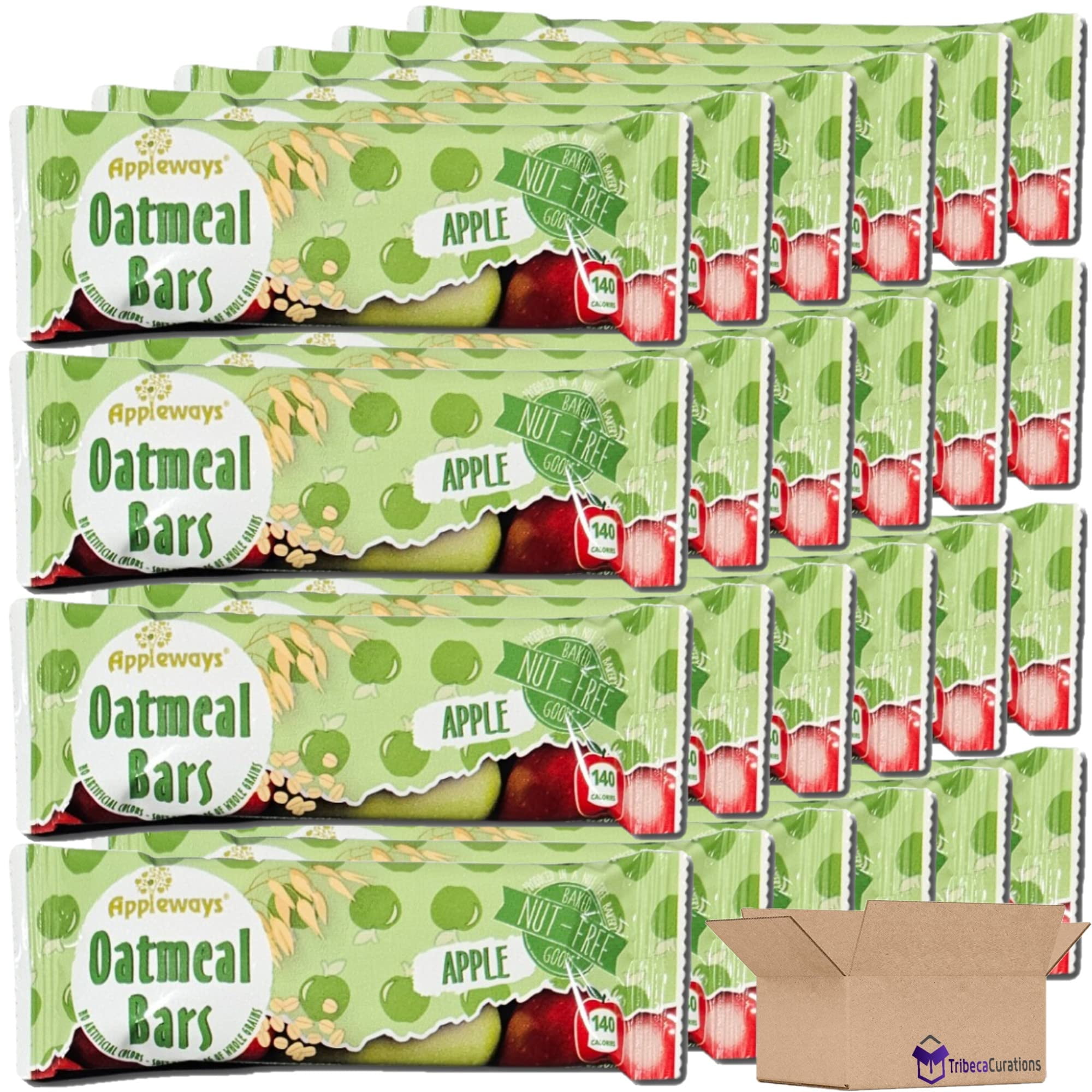 Tribeca Curations Apple Oatmeal Bars, 1.2 Ounce Each, 24 Pack, Made ...