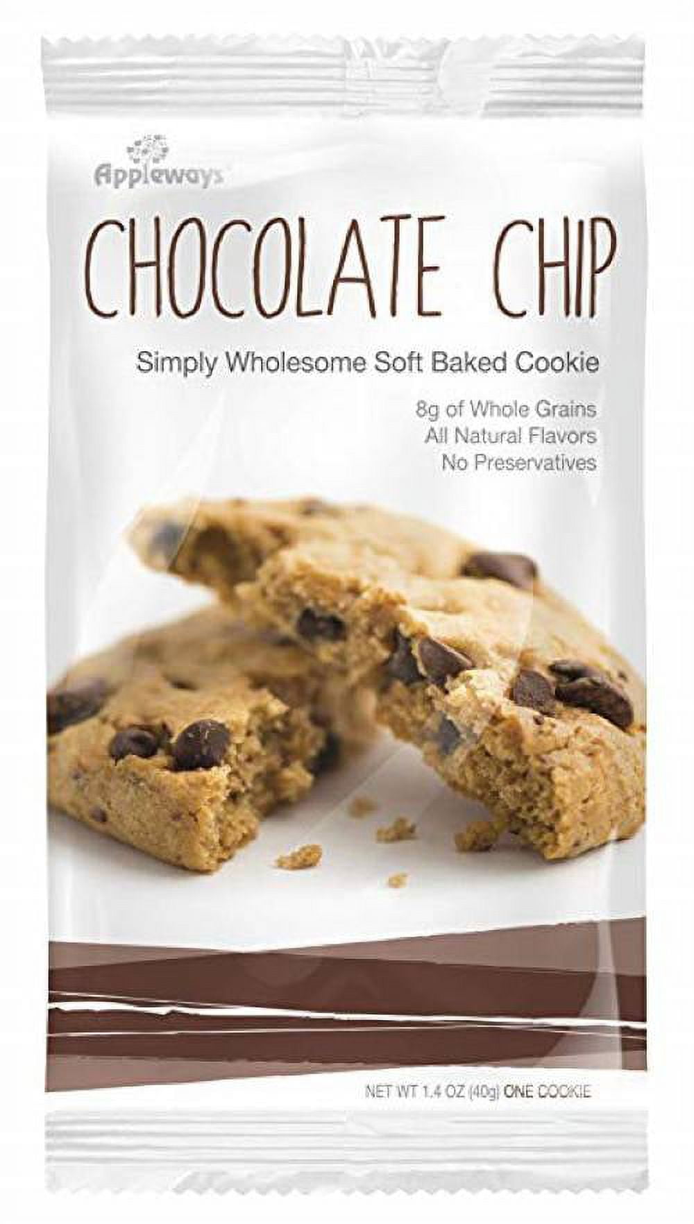 Appleways WG Chocolate Chip Cookie, 1.4oz - 160/Case - Walmart Business ...