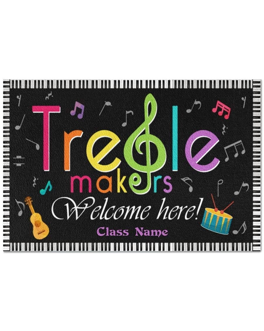 Appli Music Classroom Poster Treble makers welcome here Poster/Canvas ...