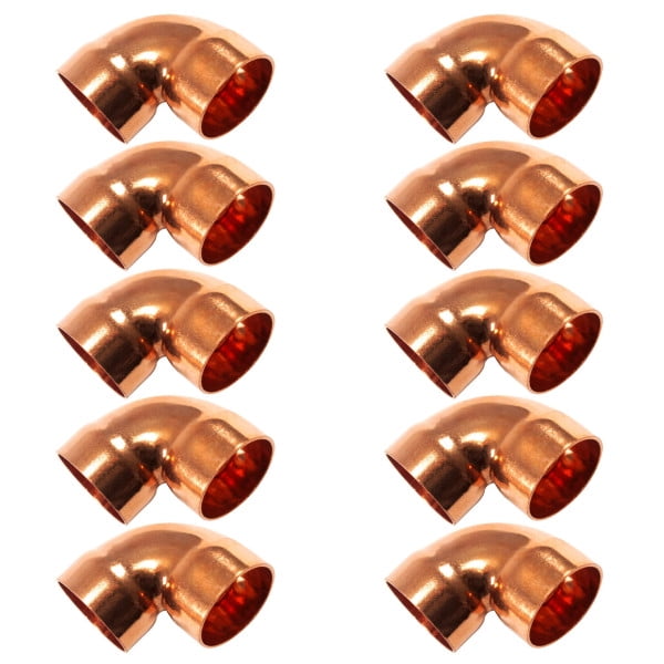 Appli Parts AP-C078B10 7/8 90 Degree Elbow Short Turn Copper pipe fittings CxC Sweat connections ...