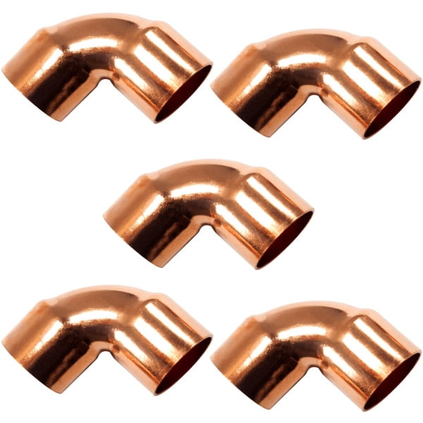 Appli Parts AP-C118B5 1-1/8 90 Degree Elbow Short Turn Copper pipe fittings CxC Sweat ...