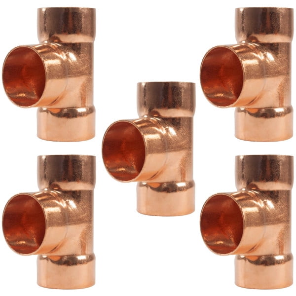Appli Parts AP-T118B5 1-1/8in Wrot Copper Tee CxCxC connections for ...