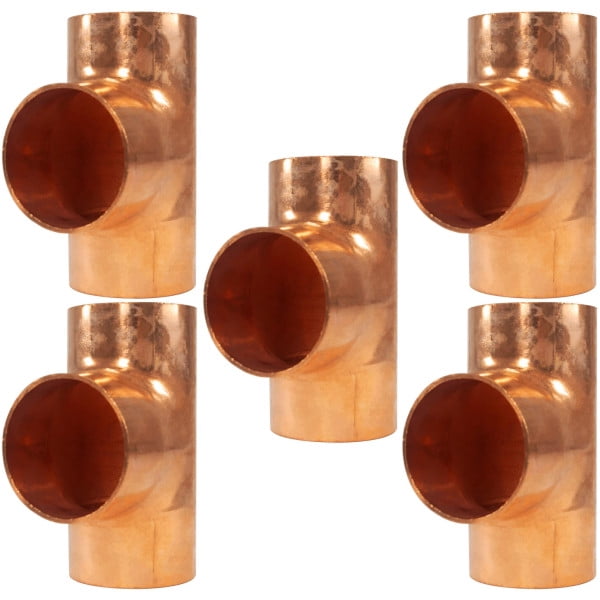 Appli Parts AP-T158B5 1-5/8in Wrot Copper Tee CxCxC connections for ...
