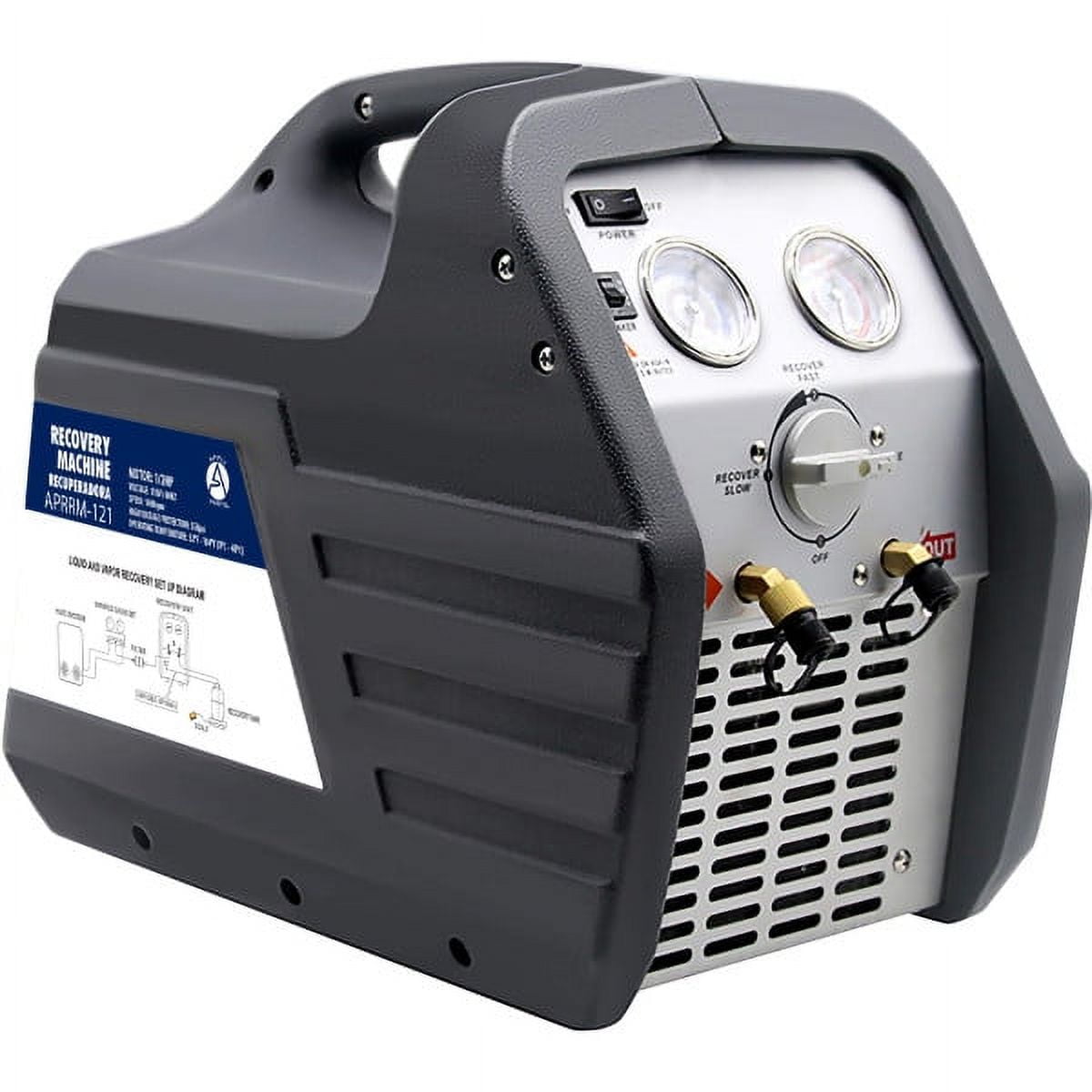 Appli Parts APRRM-121 1/2 Hp Refrigerant Recovery Machine for hvac ...