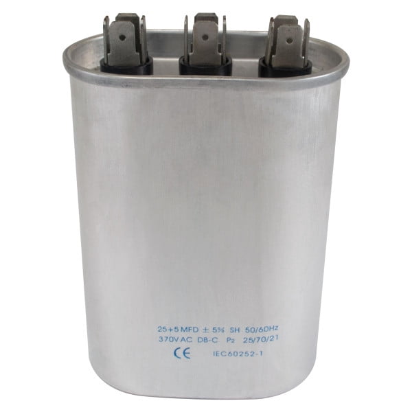 Appli Parts Dual Run Capacitor for ac 25+5 Mfd uF (microfarads) 370VAC ...