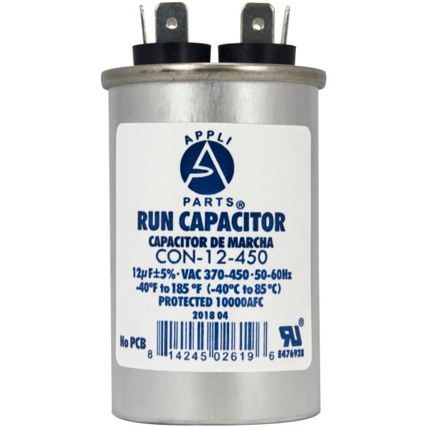 Appli Parts Run Capacitor for ac 12 Mfd uF (microfarads) 370 VAC or 450 ...