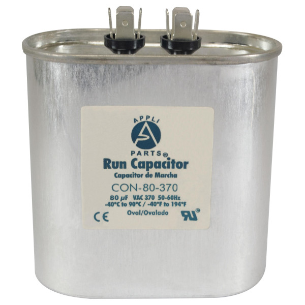 Appli Parts Run Capacitor for ac 80 Mfd uF (microfarads) 370VAC CBB65 ...