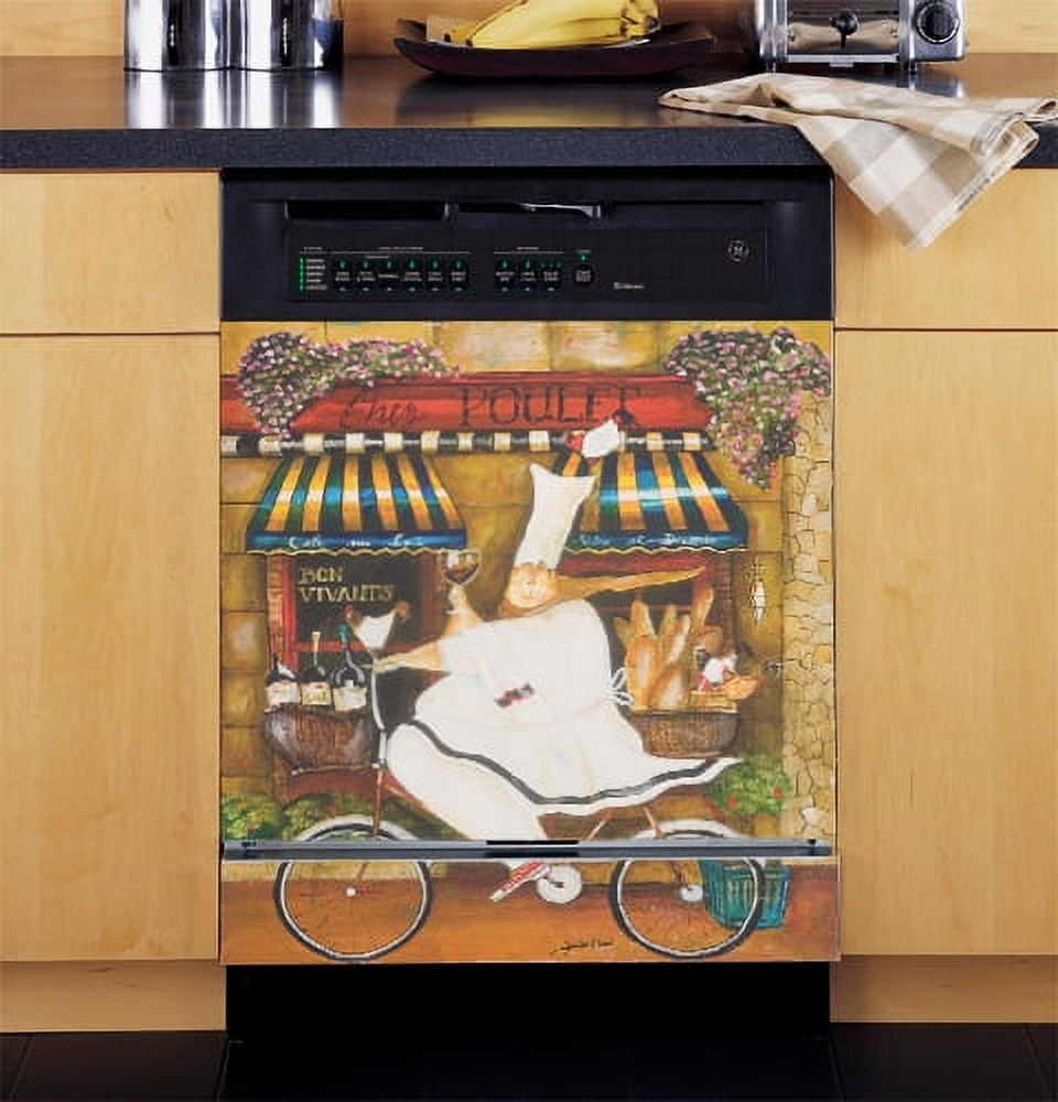 Appliance Art Chef in Paris Magnetic Dishwasher Cover, Jennifer Garant ...