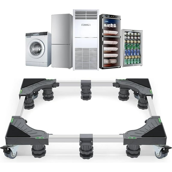 Appliance Dolly Cart with 4 Locking Twin Wheels Mini Fridge Stand ...