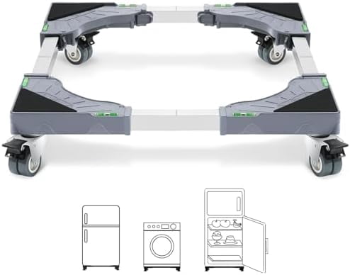 Appliance Dolly Cart with 4 Locking Twin Wheels Mini Fridge Stand ...