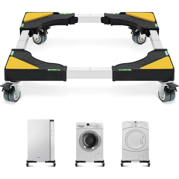 Appliance Dolly Cart with 4 Locking Twin Wheels Mini Fridge Stand ...