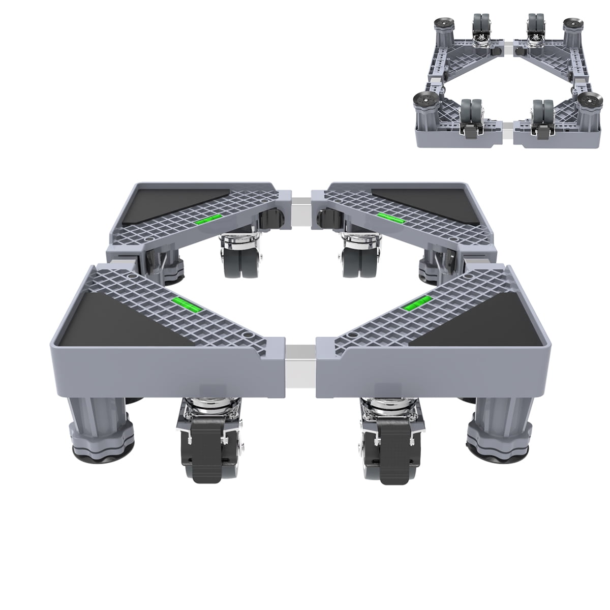 Appliance Dolly Cart with 4 Strong Feet and 4 Locking Twin Wheels Mini ...