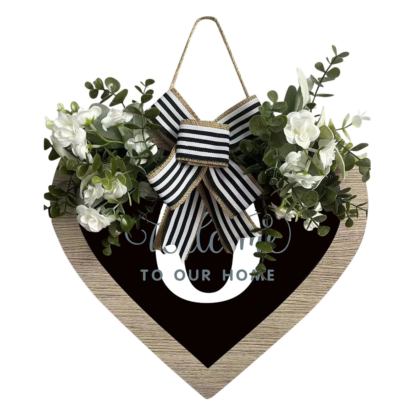 Appliance Event Unique A Z Last Name Year Round Front Door Wreath With ...