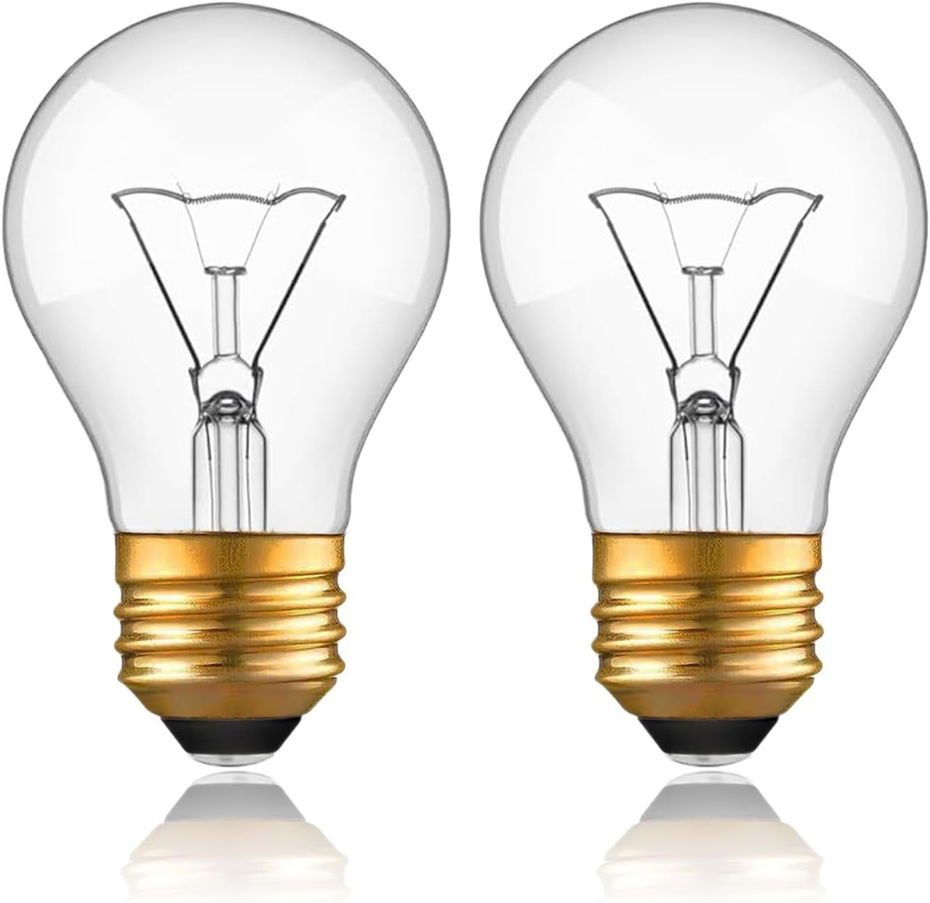 Appliance Oven Light Bulb, High Temp 300 °C Resistant,（2 Pack） A15/E26 ...