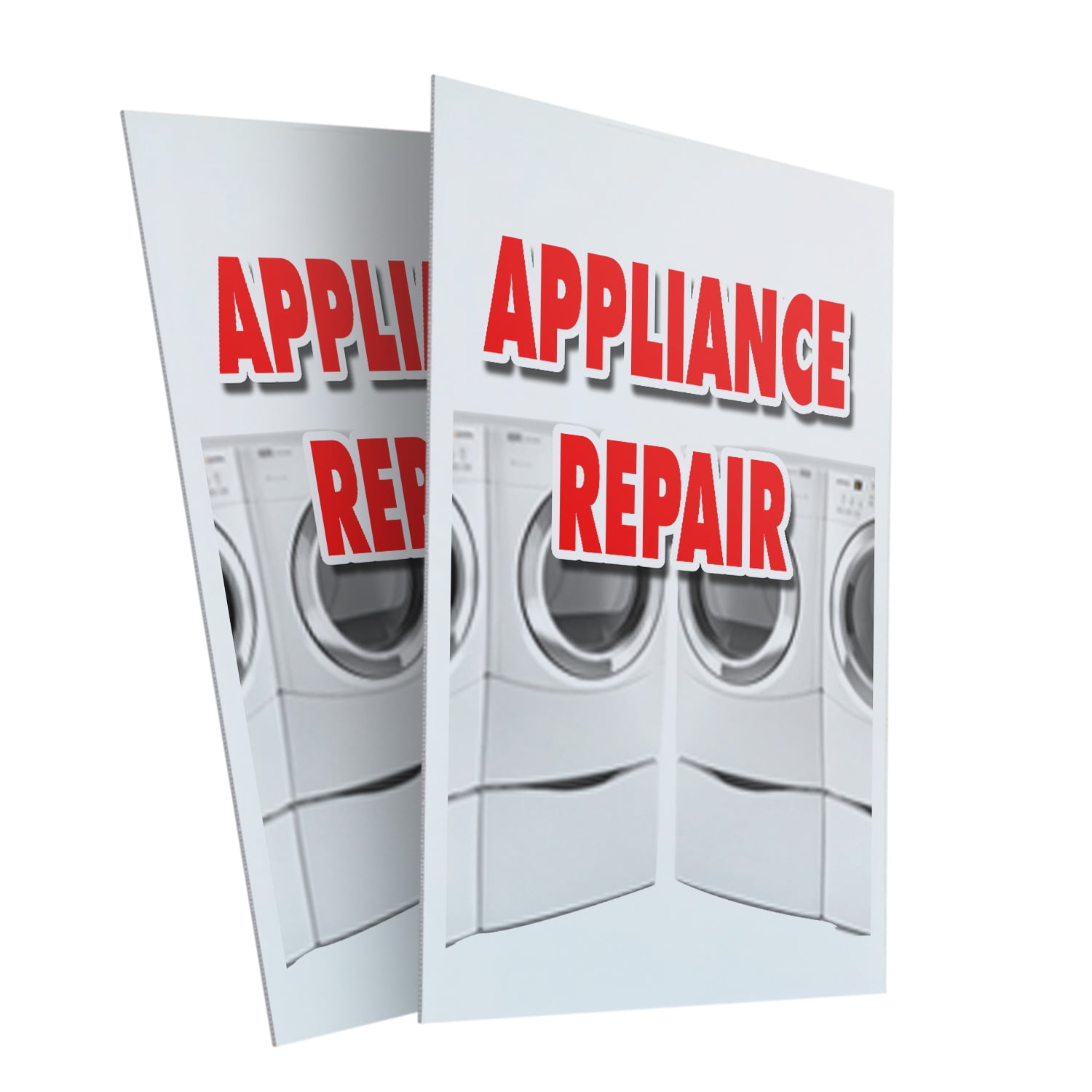 Appliance Repair (2-PACK) 24" x 36" Plastic Signs | Sign Insert 4mm ...