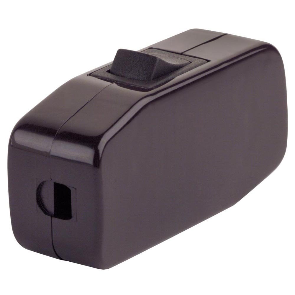 Leviton Lamp Cord Switch, Single Pole Single Throw, 125V AC, 3A, Brown ...