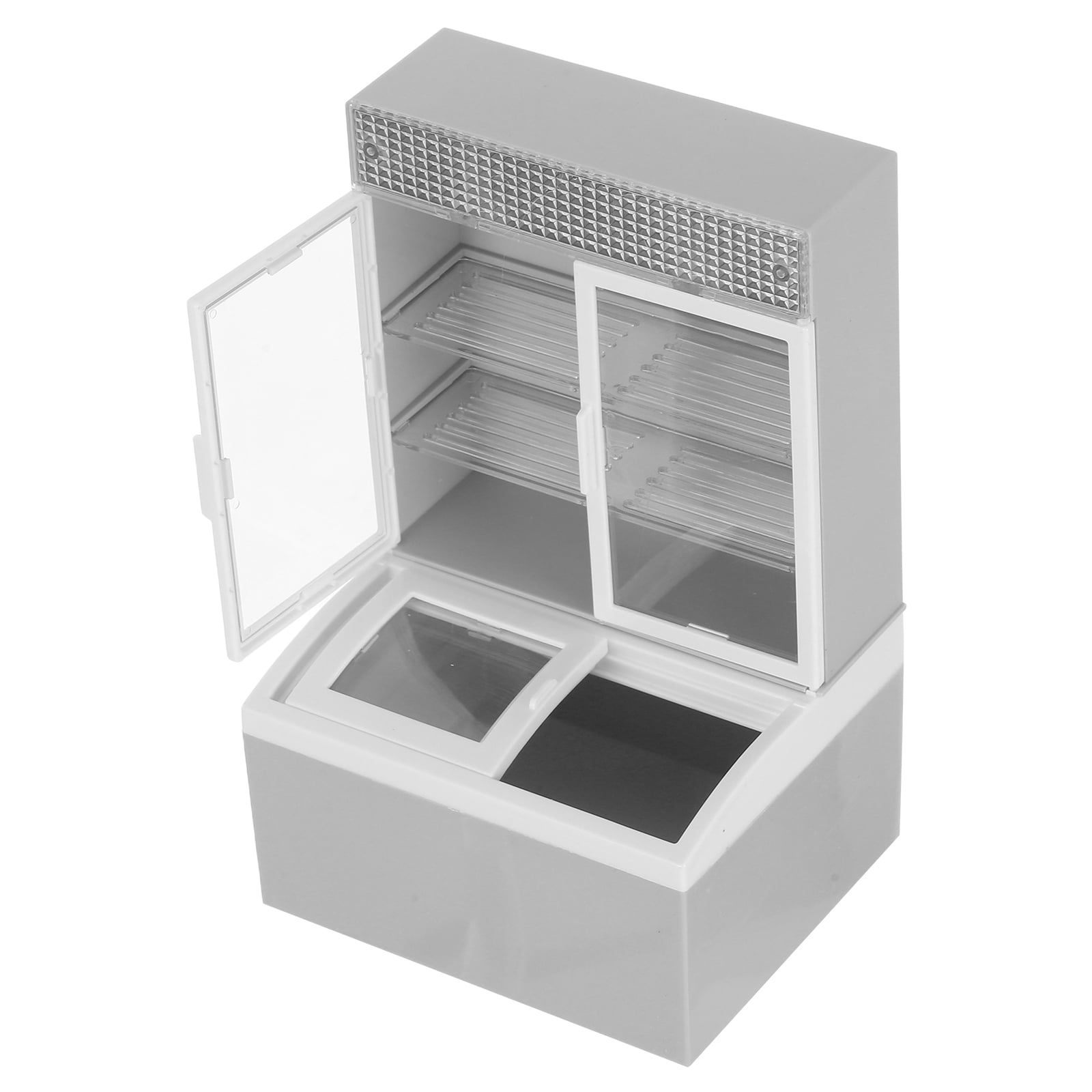 Appliance Toy Kid Miniature Kitchen Freezer Model Fridge Child Grey ...