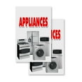 Appliances (2-PACK) 24" x 36" Vinyl Decals | Sign Insert Peel & Stick ...