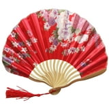 Appliances Chinese Style Hand Held Fan Bamboo Paper Folding Fan Party ...