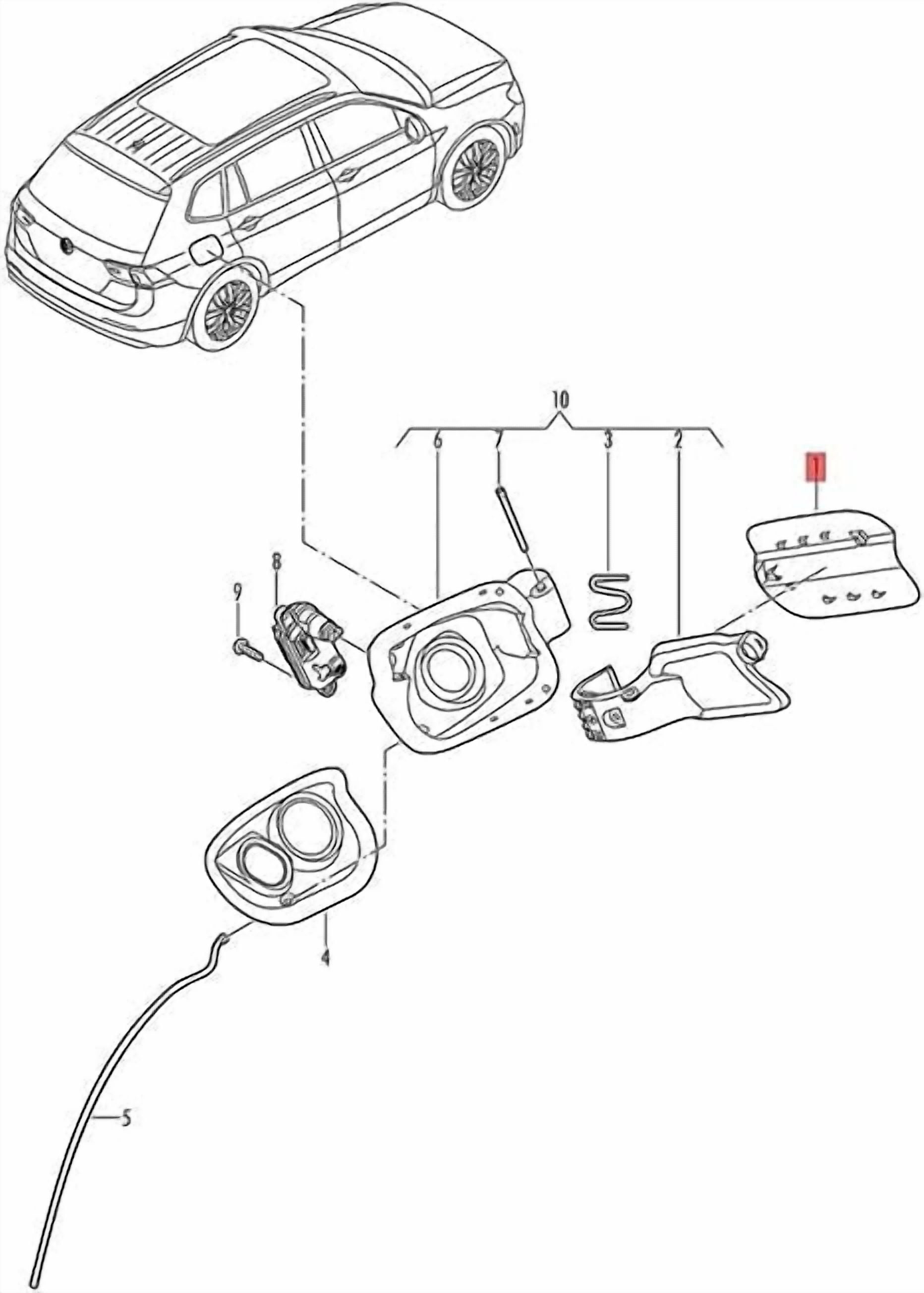 Applicable to Car Fuel Door Gas Tank Door Filler Lid Cover Flap Cap ...