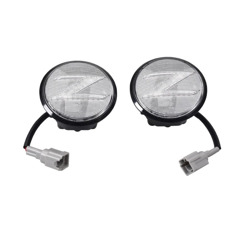 Applicable to 2Pcs Dynamic Amber Side Marker Lights Turn Signal ...